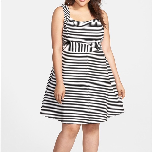 Halogen | Dresses | Nwt Halogen Contrast Back Fit Flare Dresssz 8w ...